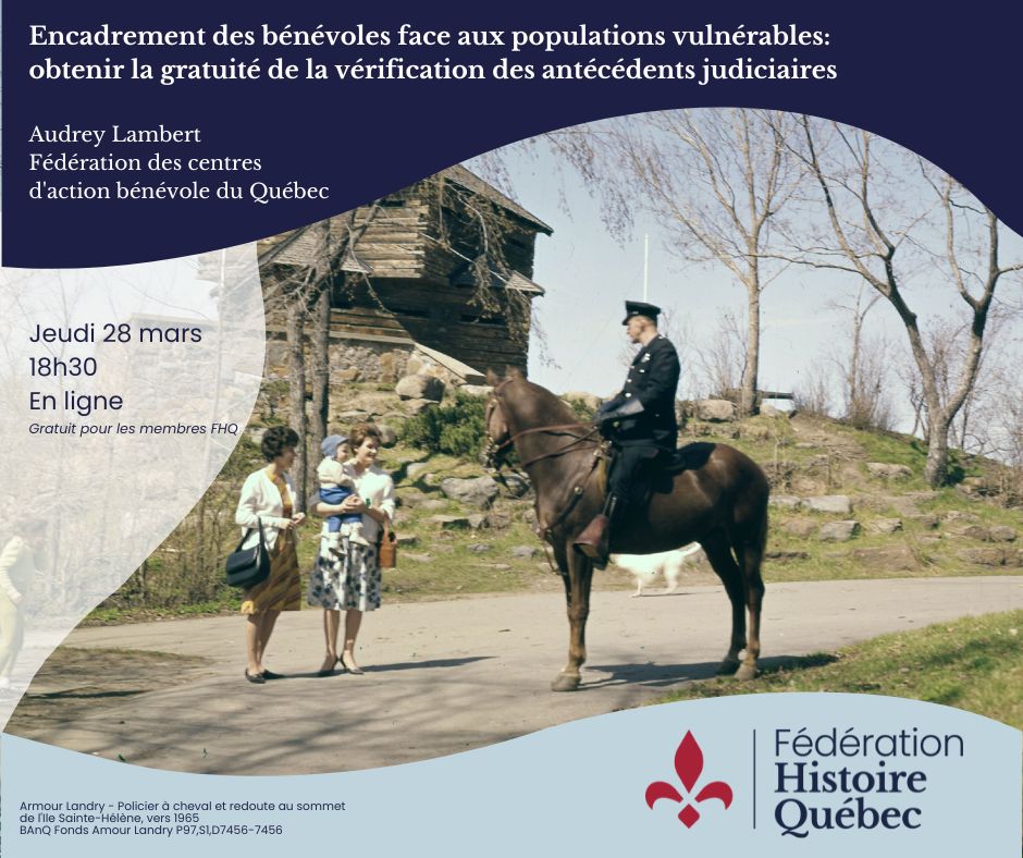 Formation FHQ/FCABQ: encadrement des bénévoles, gratuité de la ...